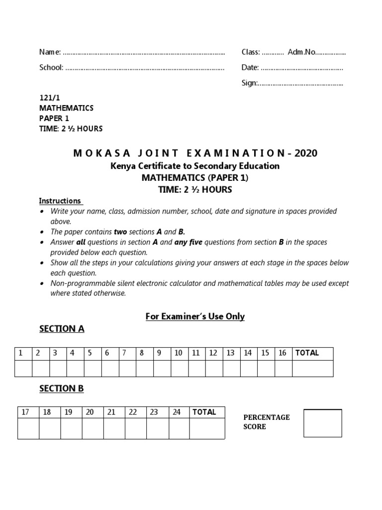 Mokasa 1 | PDF | Area | Circle