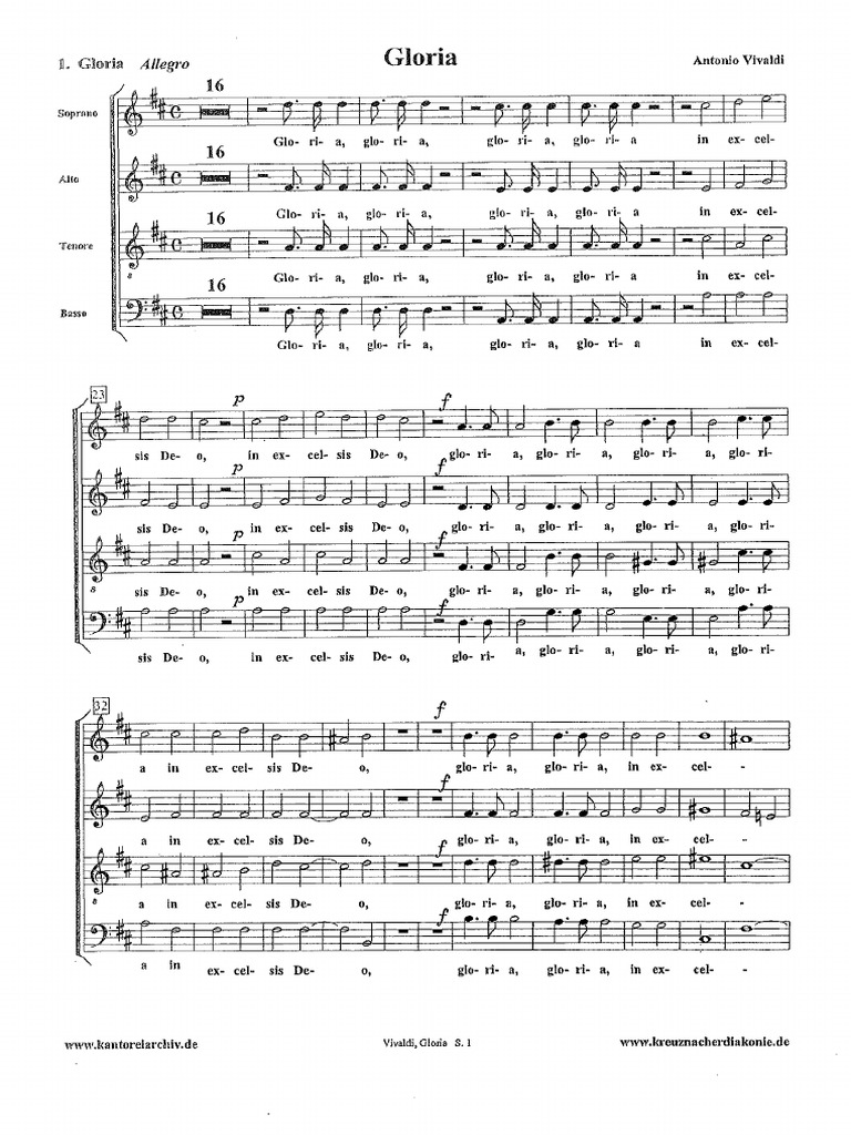 Gloria Vivaldi | PDF