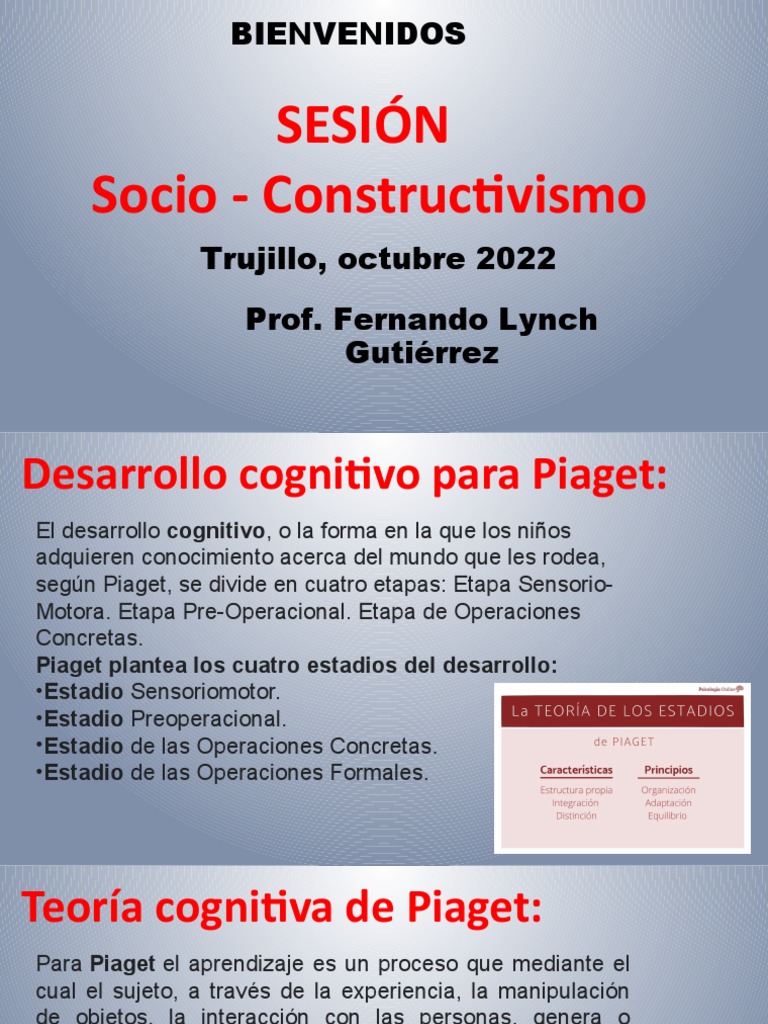 4 - Socioconstructivismo Vigotski | PDF | Aprendizaje | Constructivismo ...