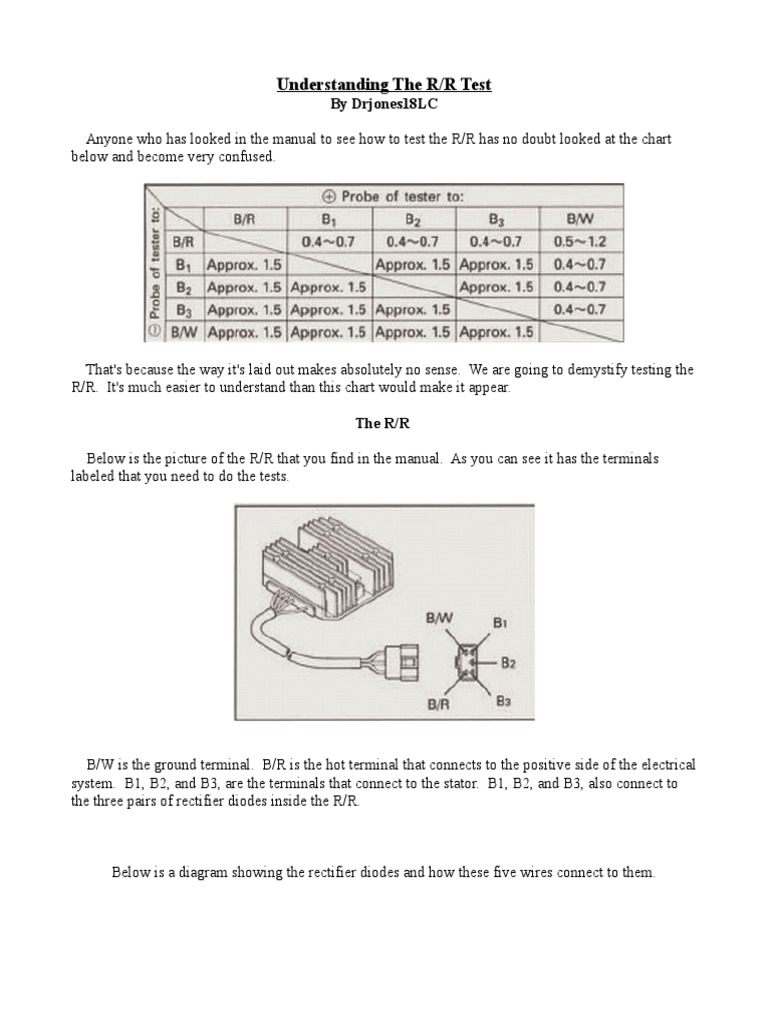 RR Regulador Retificador ORIGINAL Test | PDF | Diode | Anode
