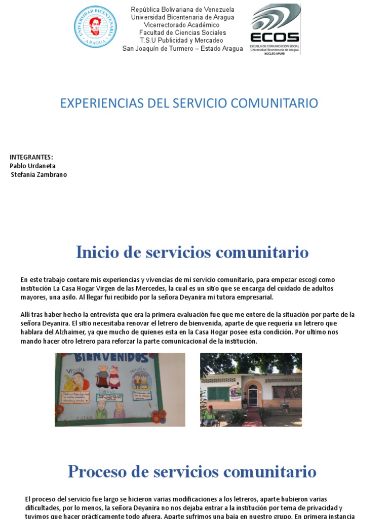 Servicio Comunitario | PDF