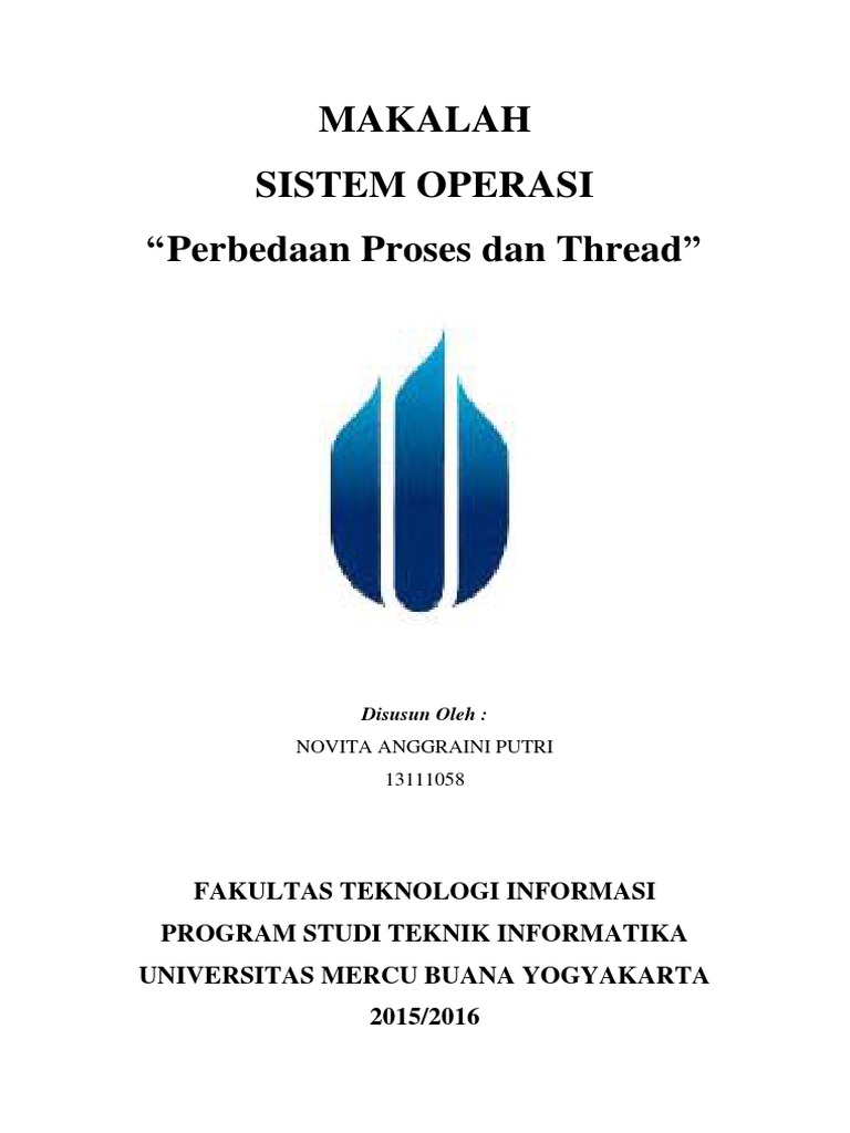 Perbedaan Proses dan Thread dalam OS | PDF | Komputer
