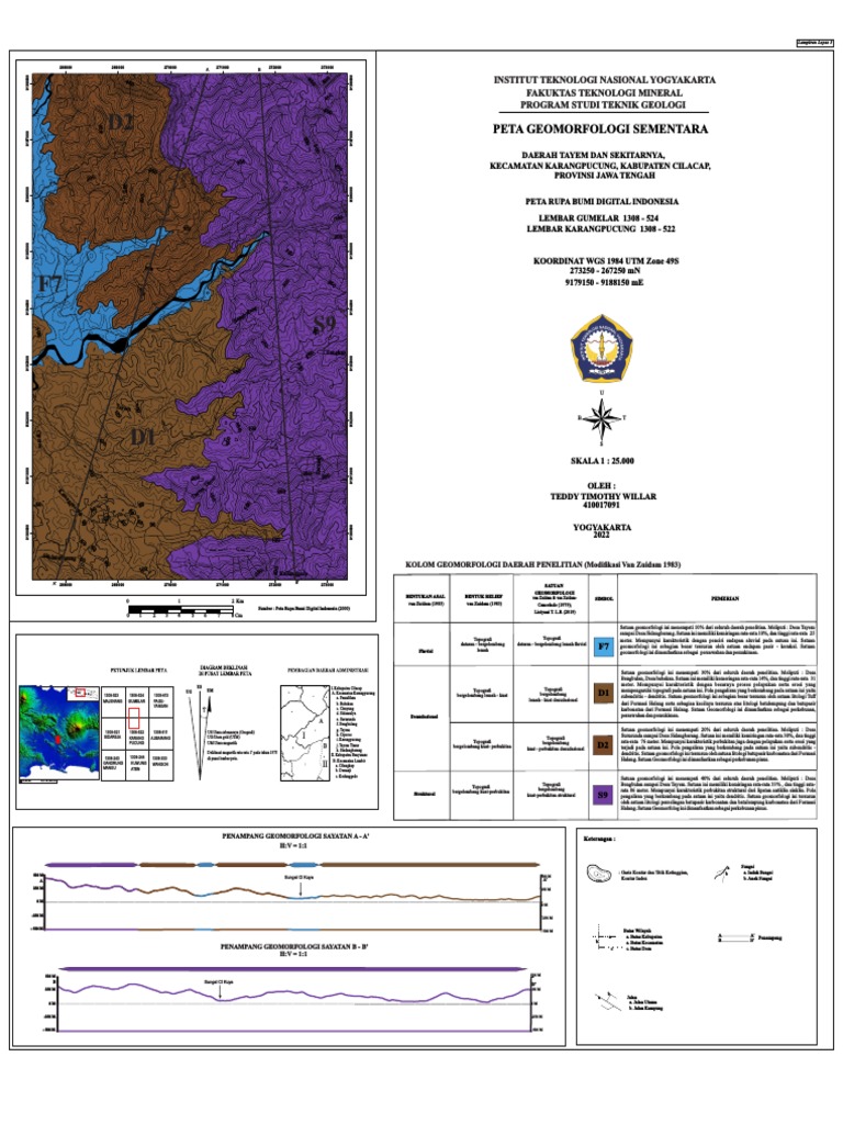 Peta Geomorfologi Fix | PDF