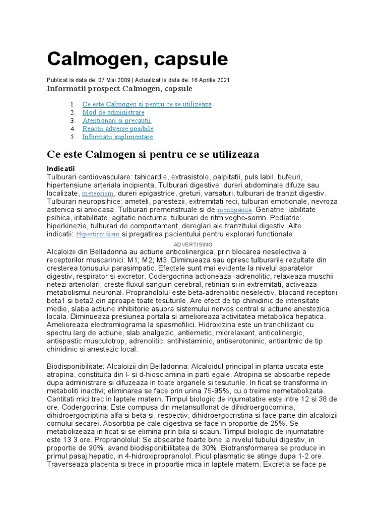 Document Calmogen | PDF