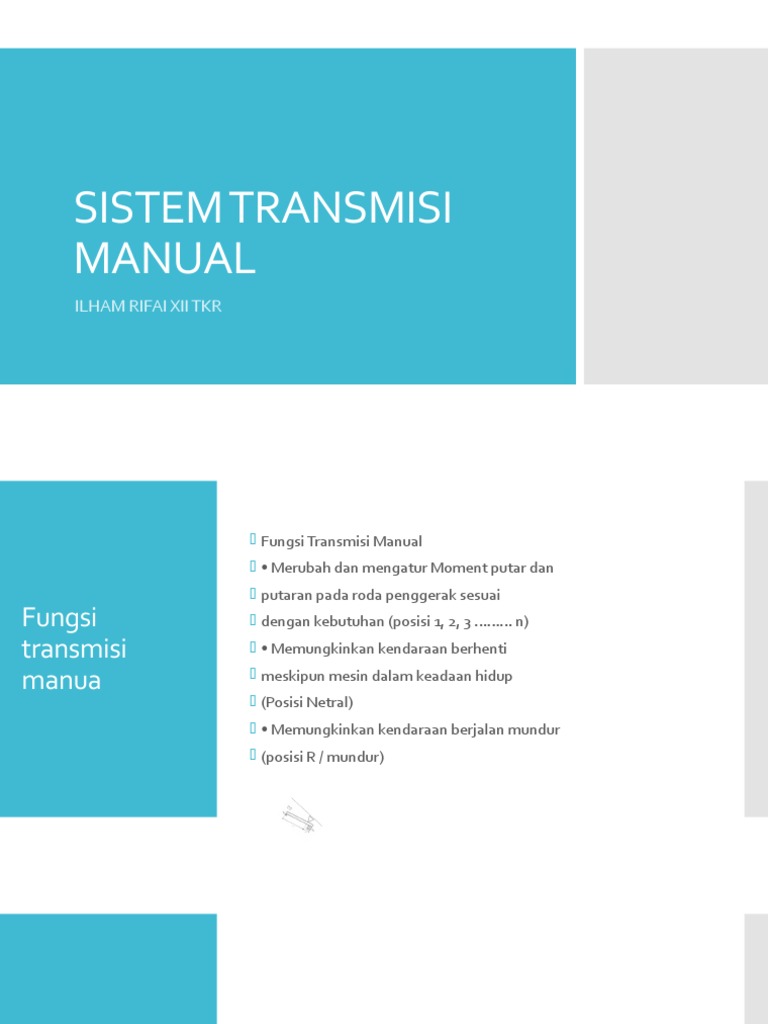 Presentasi Ilham Rifai TKR | PDF
