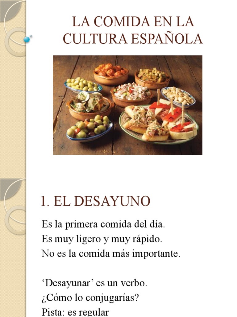 La Comida y La Cultura Espanola - 28283 | PDF | Comida regional y ...
