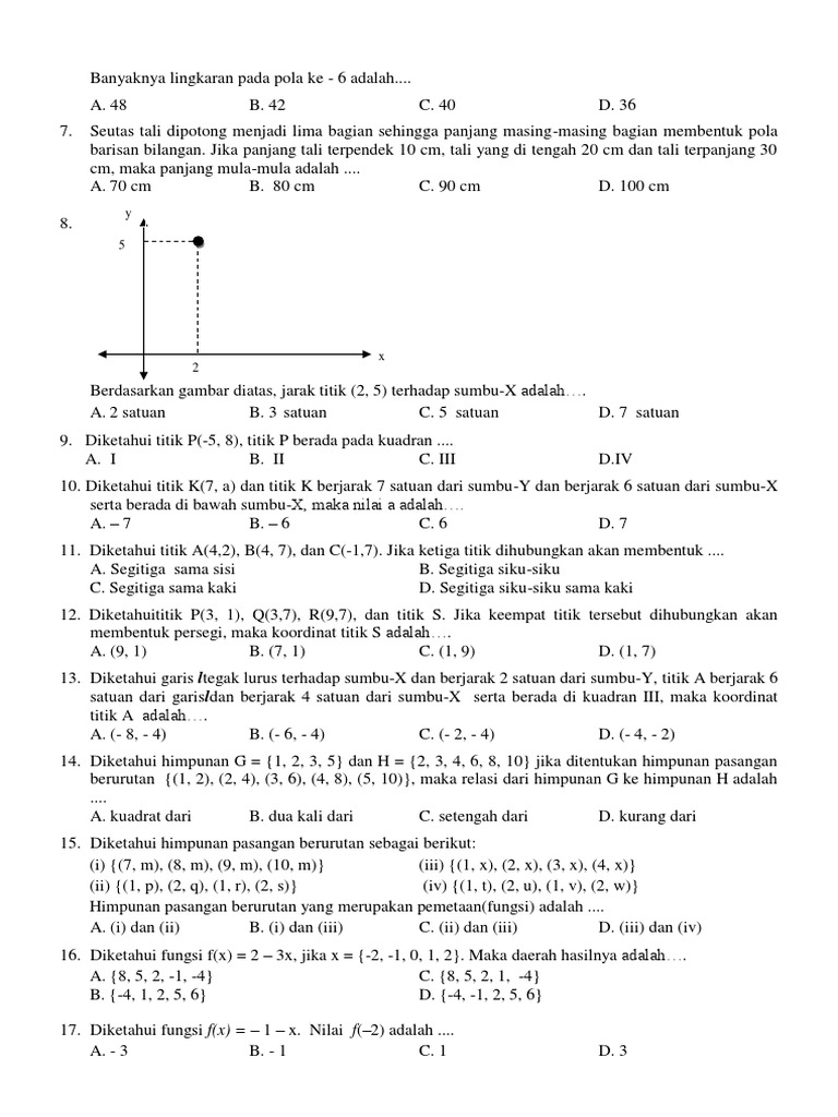 SOAL PAS MTK KLS 8 K13 - WEBSITE WWW - Kherysuryawan.id-2 | PDF | Metode & Bahan Ajar