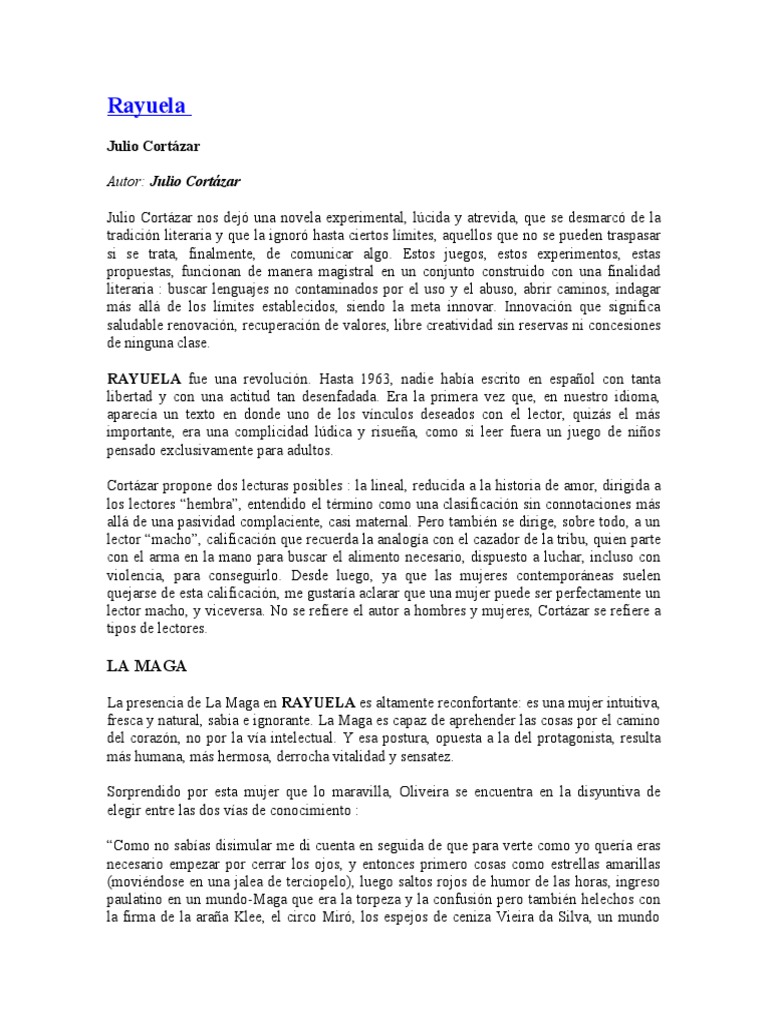 Analisis Rayuela | PDF