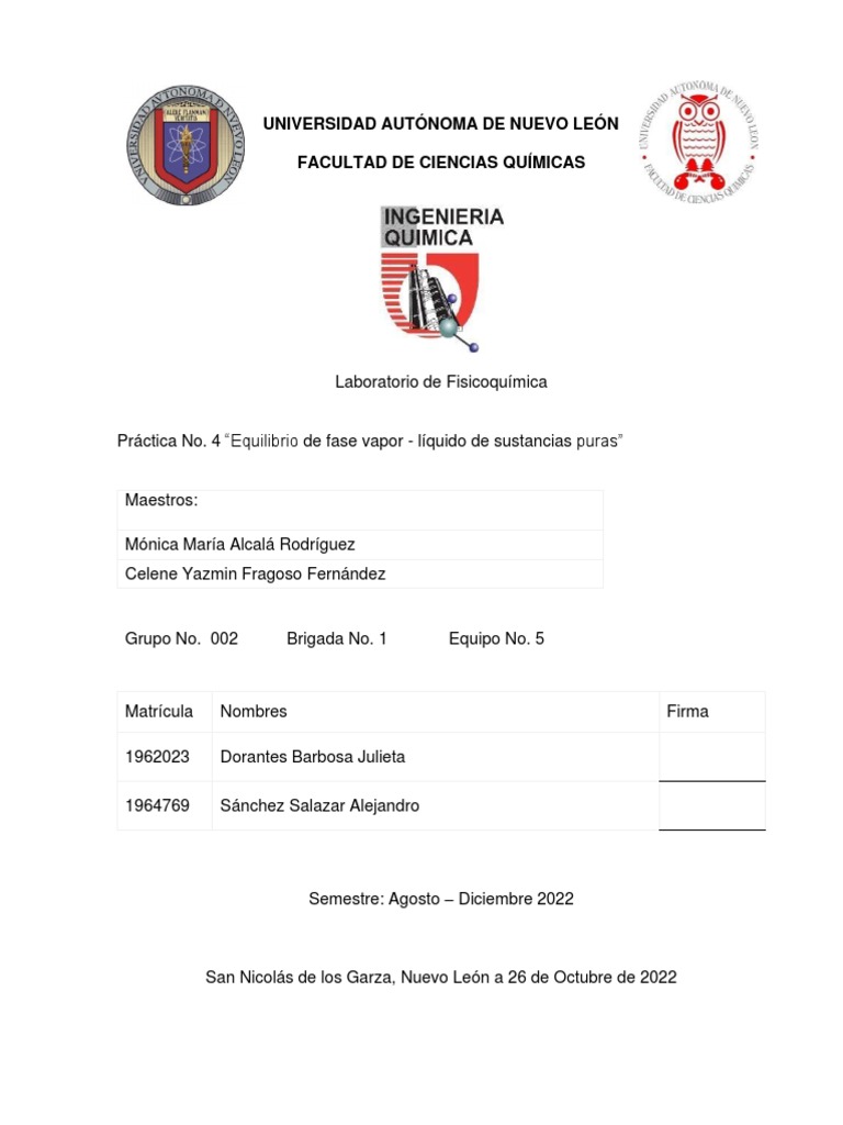 Reporte P4 E5 B1 CORREGIDO | PDF | Gases | Fase (materia)