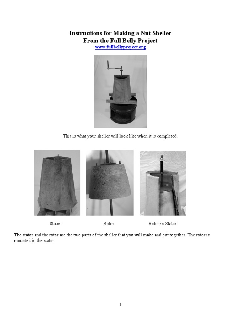 Universal Nut Sheller | PDF | Screw | Concrete
