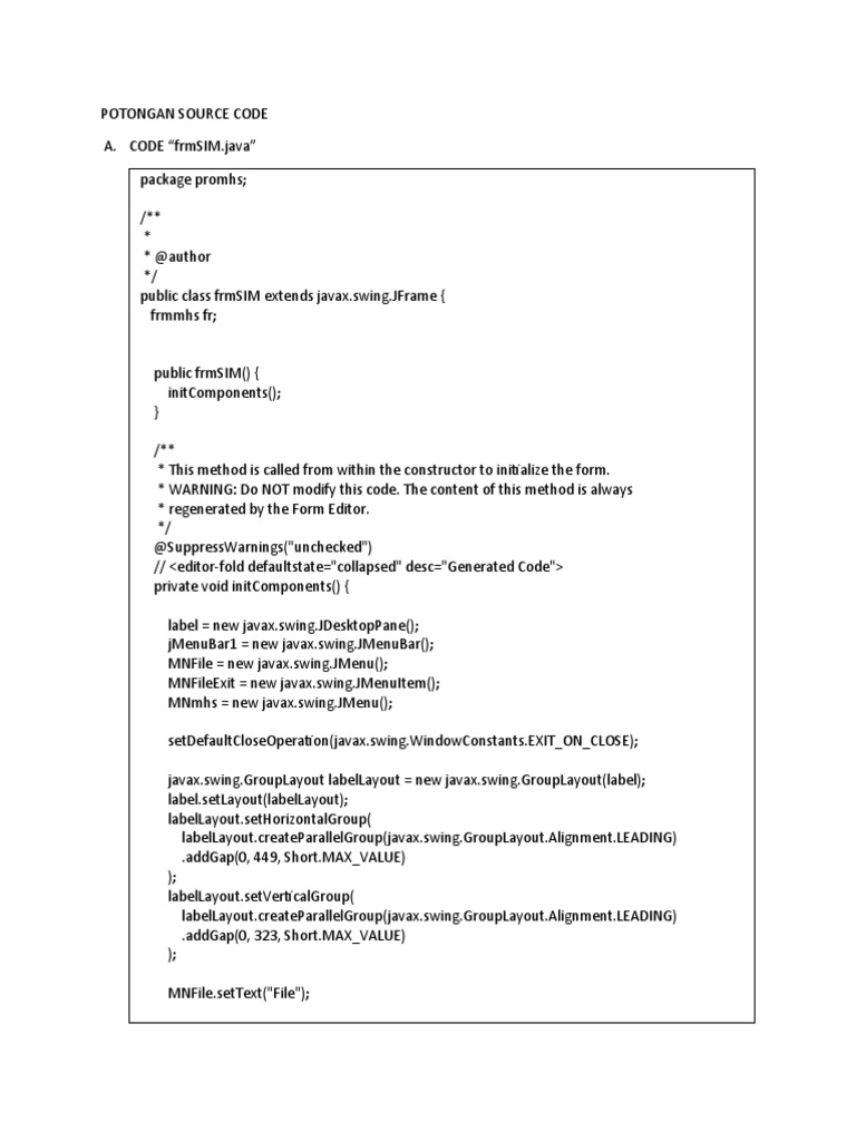 Potongan Source Code | PDF | Computer Data | Computing