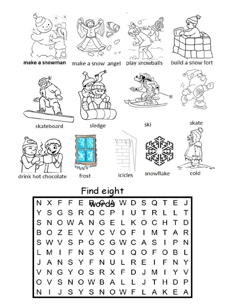 Winter Fun Activities Games - 131001 | PDF