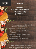 Lesson 5 Store Salads and Dressings | PDF | Salad | Leaf Vegetable