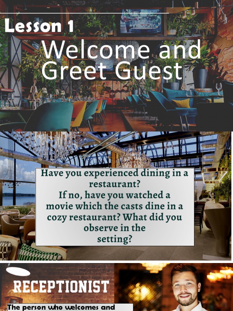 Lesson 1 Welcoming and Greeting Guest | PDF