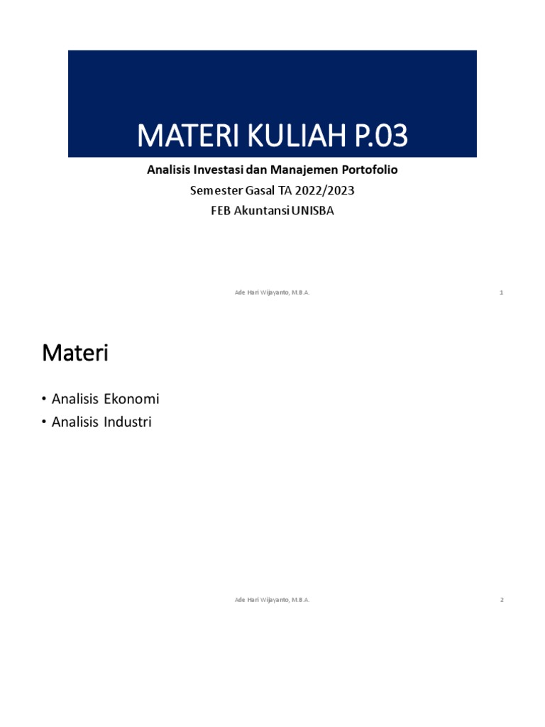 Materi-03 AIMP 2022 | PDF