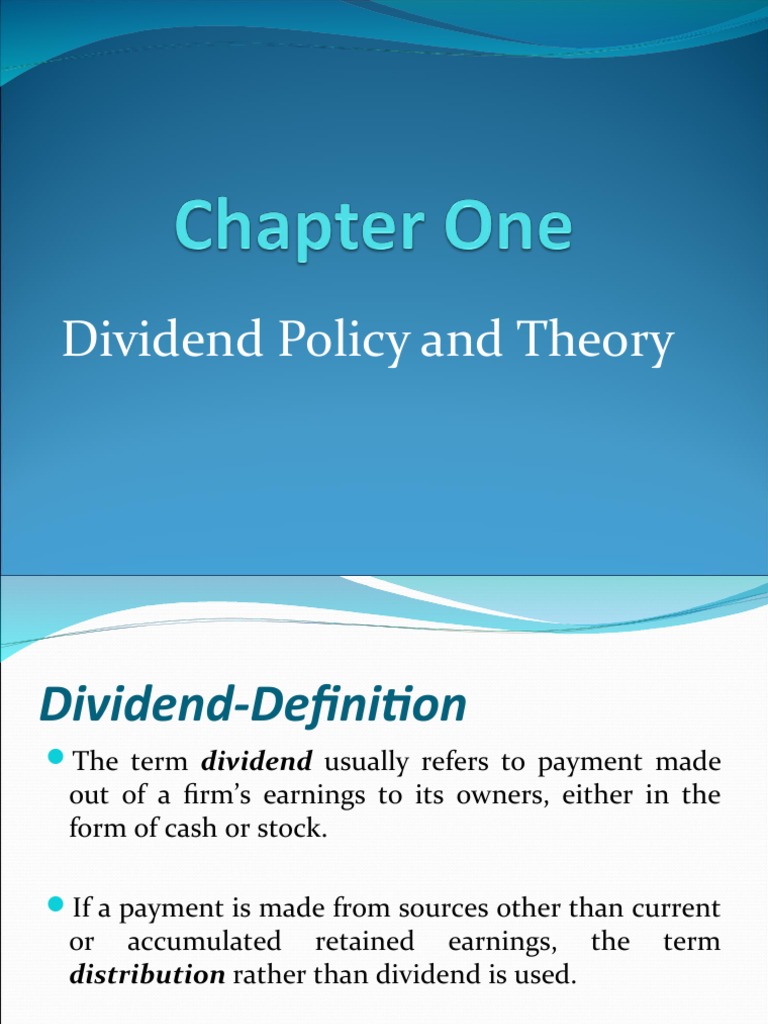 FM II CH 1,2 and 3 | PDF | Dividend | Stocks