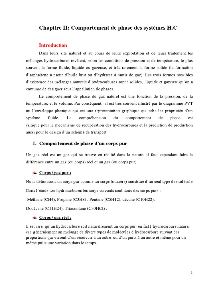 Chapitre 2 - 2 | PDF | Gaz | Diagramme de phase