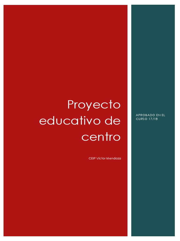 Proyecto Educativo de Centro | PDF | Educación primaria | Evaluación