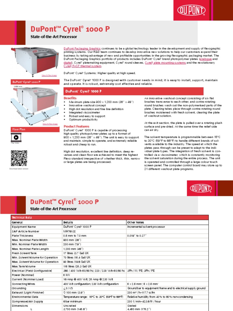 EDS-AP0006-EN Cyrel 1000 P-I | PDF | Manufactured Goods