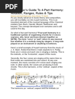 Beginner's Guide to 4-Part Harmony | PDF | Harmony | Chord (Music)