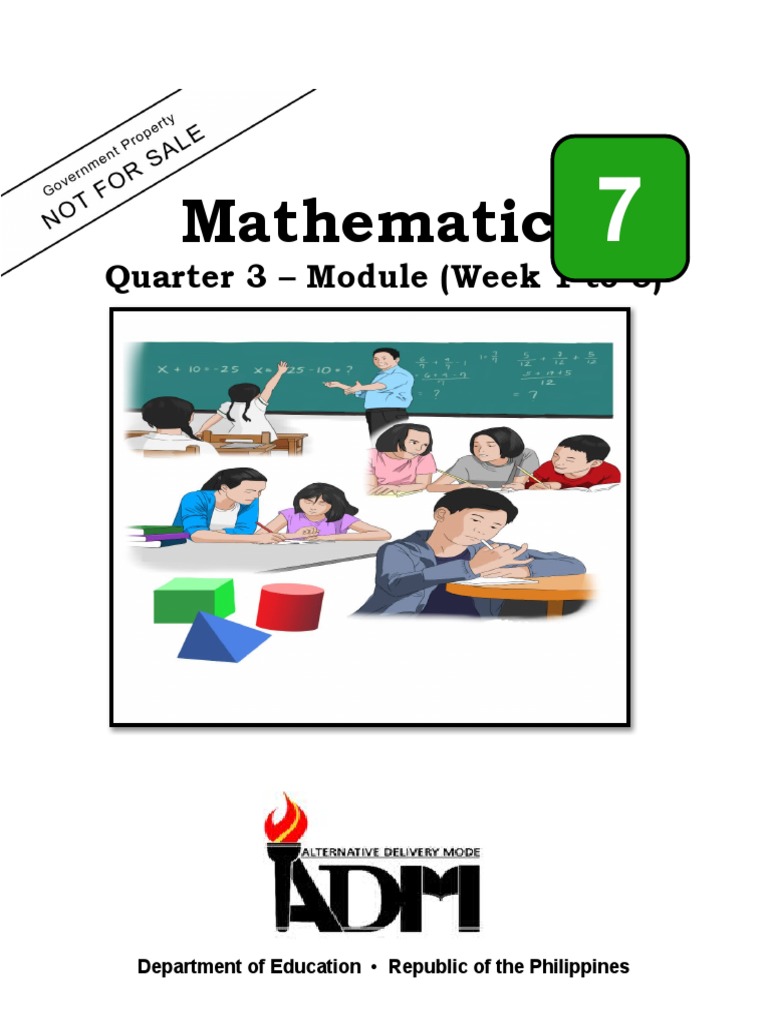 3rd Quarter Grade7 MODULE Week 1 5 | PDF | Line (Geometry) | Angle