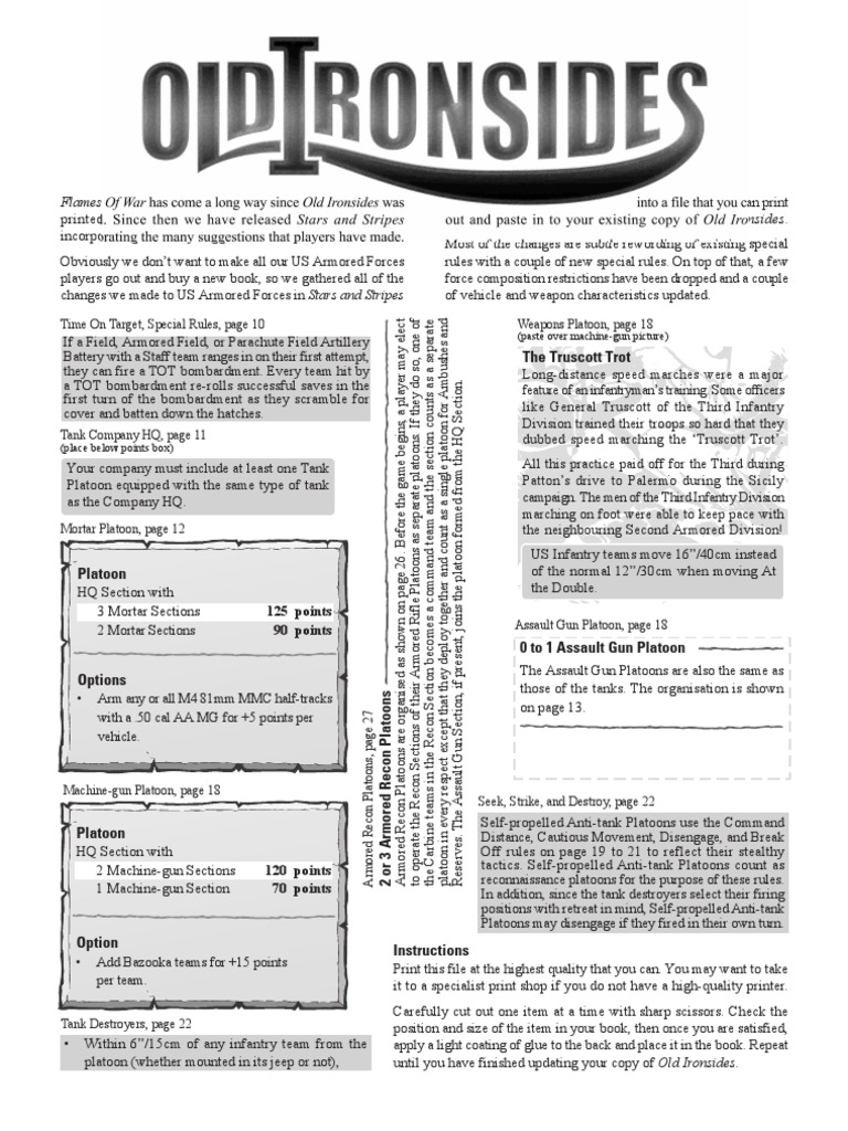 US Armored Forces Update Guide | PDF