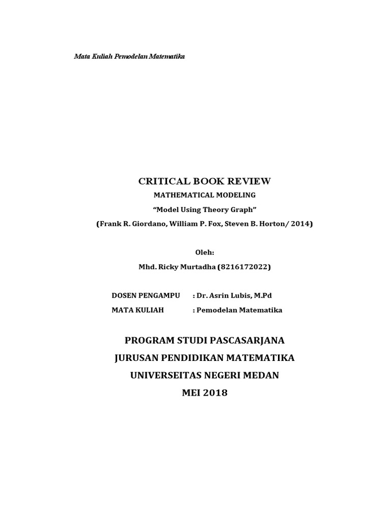 CBR Kelompok 4 Pemodelan Matematika Teori Graph | PDF