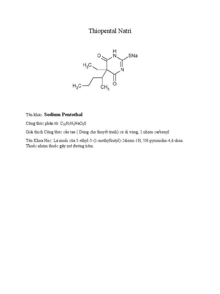 Thiopental Natri | PDF