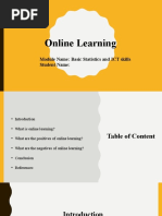Modular and Online Learning Distance Education Questionnaire | PDF