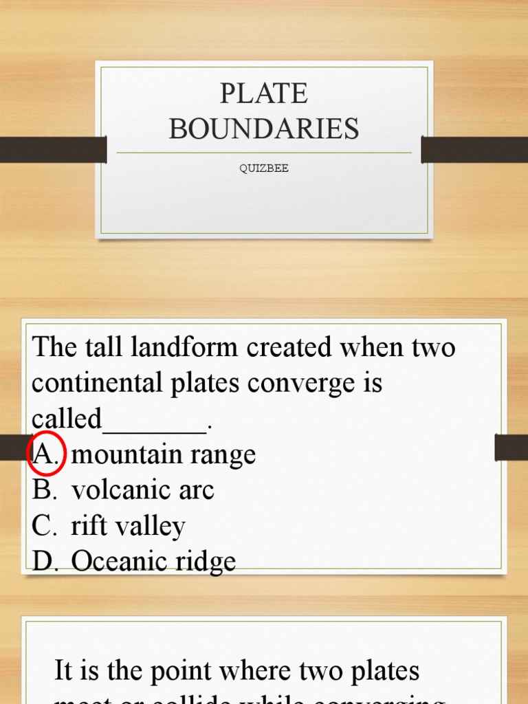 Plate Boundaries Quiz | PDF
