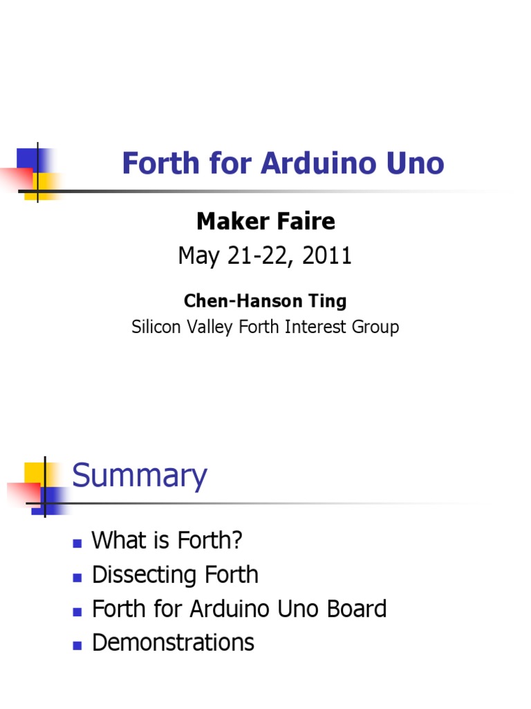 Forth For Arduino | PDF | Arduino | Information Age