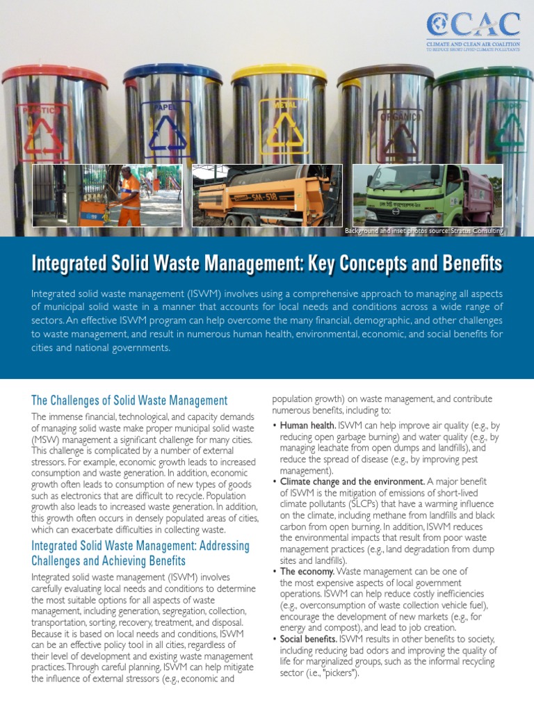 CCAC IntegratingSolidWasteManagement-12212013 | PDF | Waste Management ...