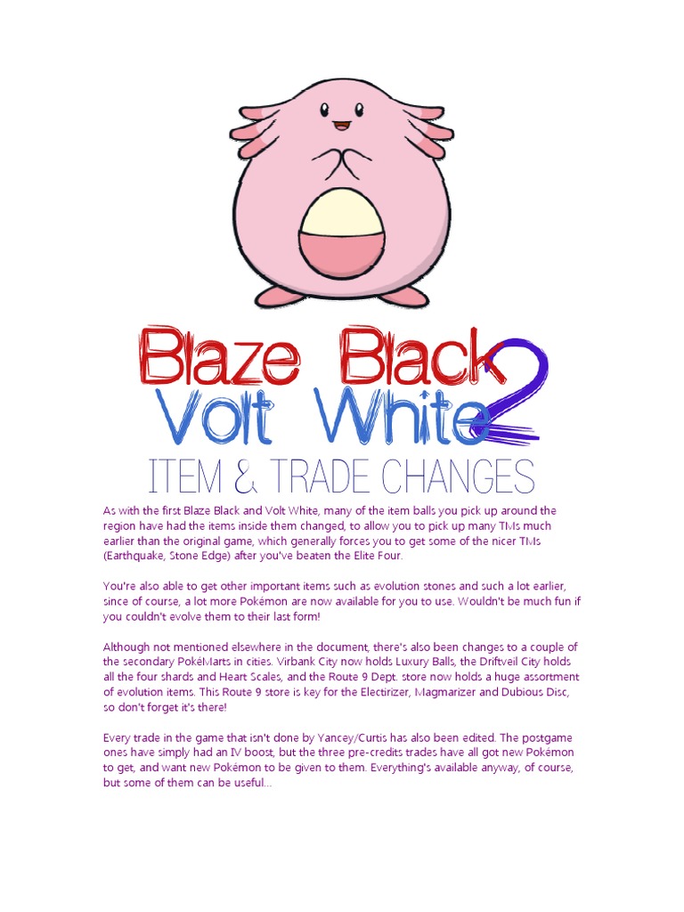 Pokemon Changes Merged | PDF | Pokémon