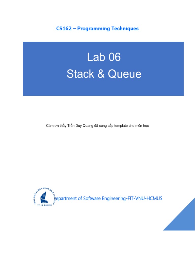 Lab06 Stack Queue Pdf Queue Abstract Data Type Data Management 2231