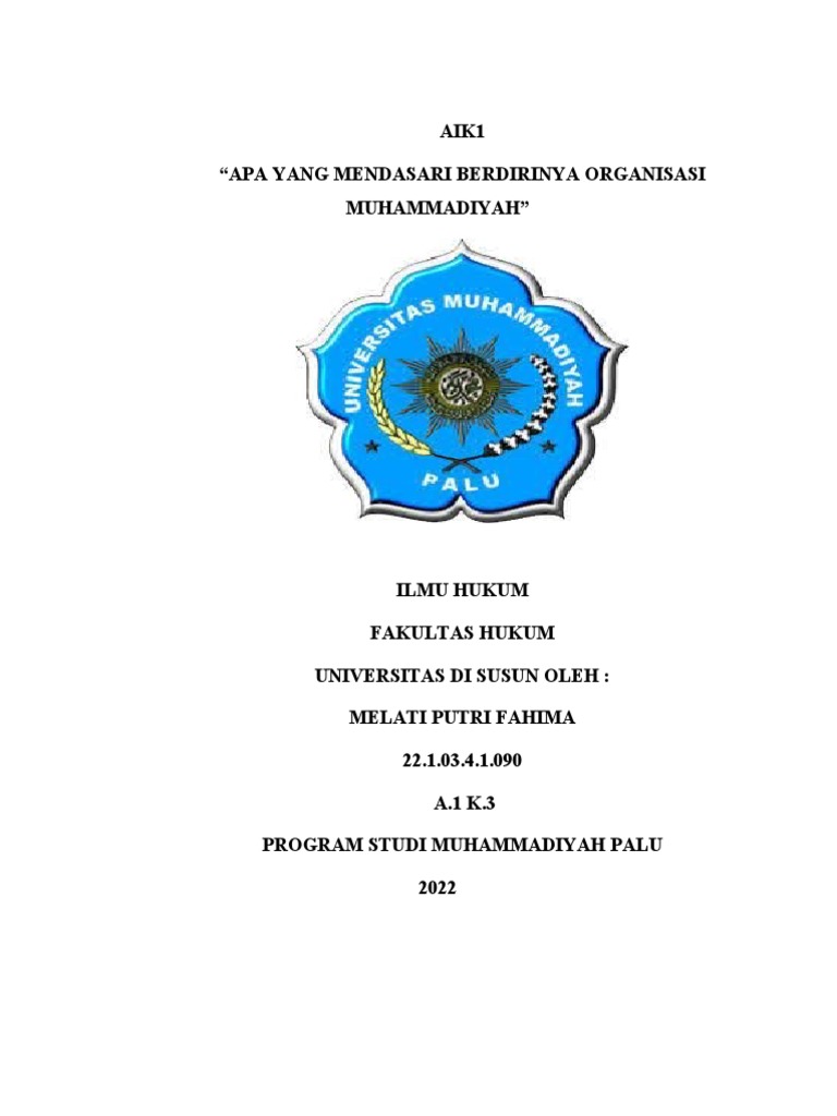AIK 1 Melati | PDF