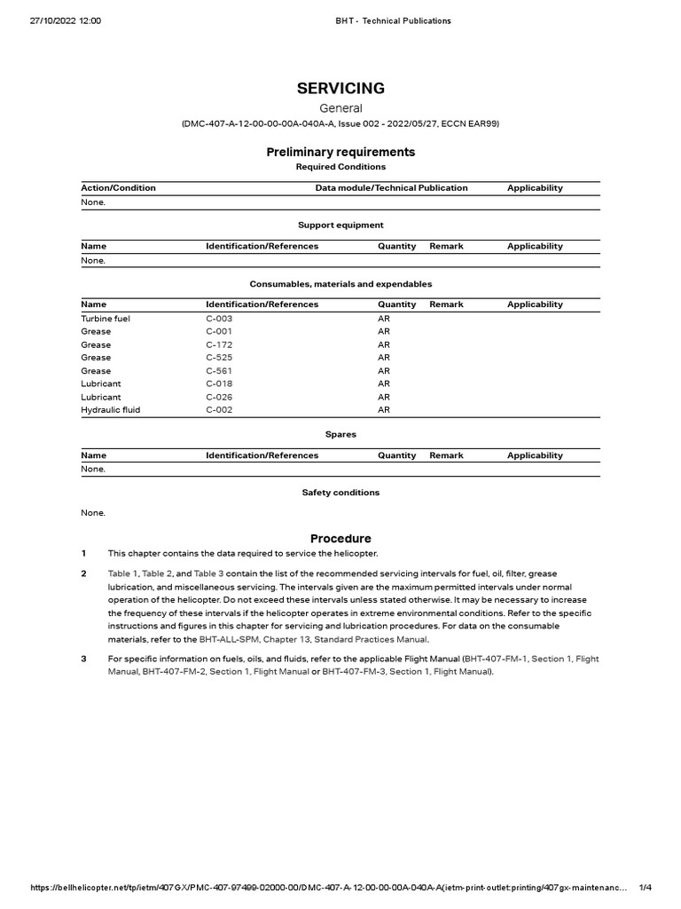 BHT - Technical Publications - LUB | PDF | Bearing (Mechanical) | Lubricant