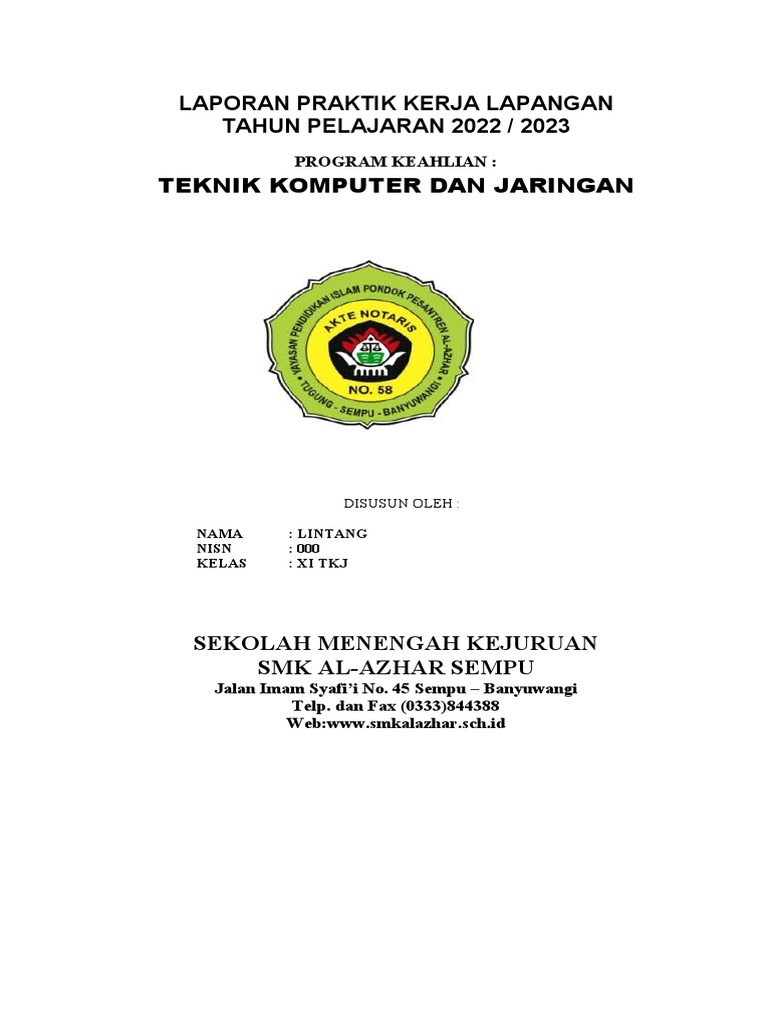 Contoh Laporan TKJ | PDF | Bisnis
