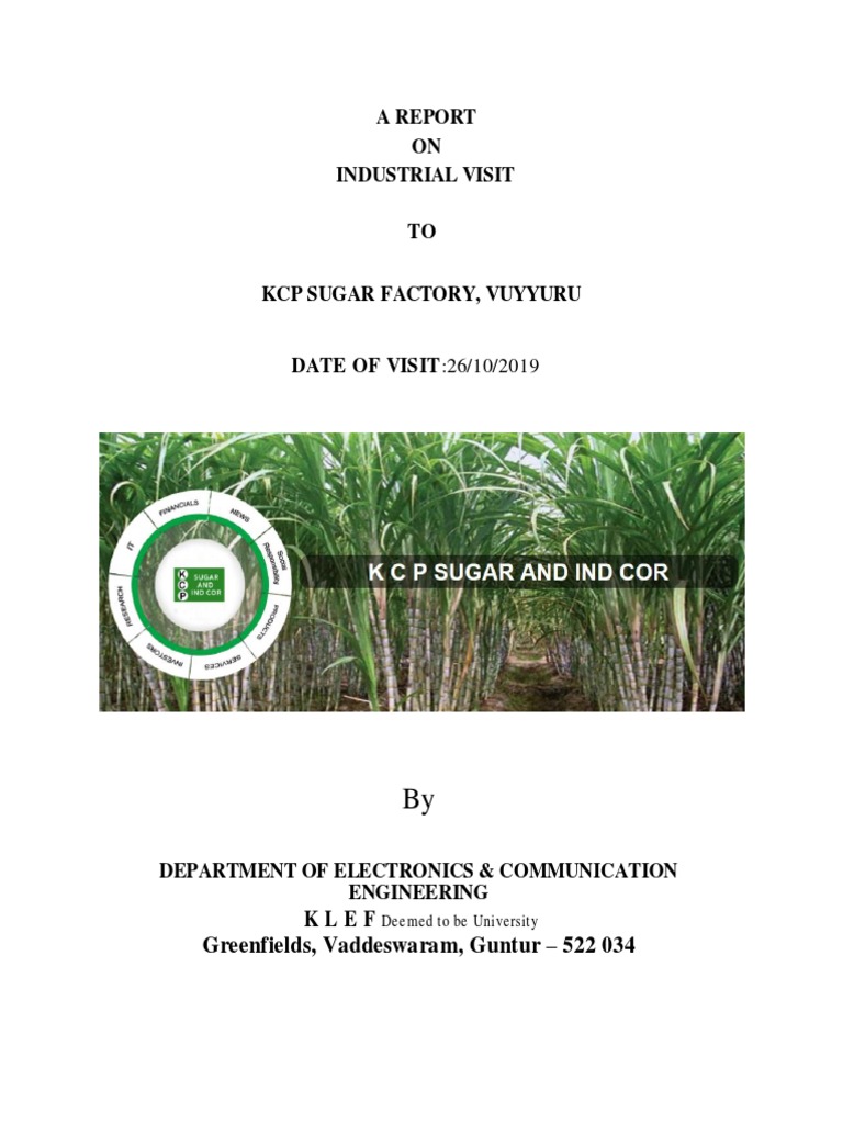 KCP Sugar Oct Visit 26.10.2019 | PDF | Sugarcane | Applied And ...