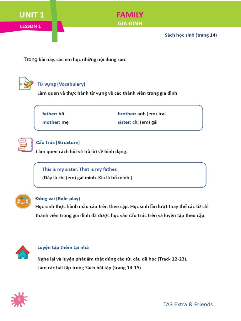 Parents' Guide EAF3 - Unit 2 - My School | PDF