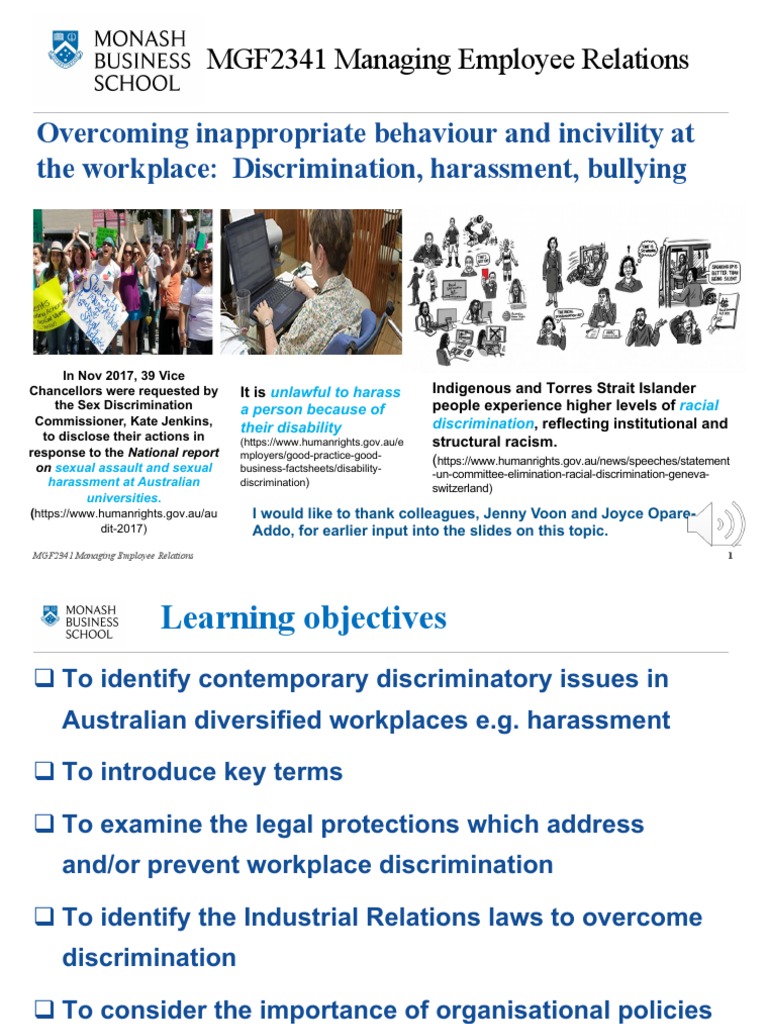 Overcoming Discrimination and Harassment in the Workplace ...