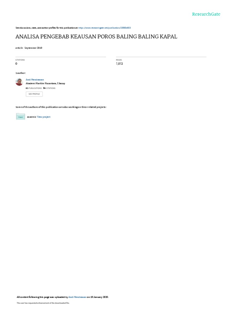 Andi Hendrawan Balingbaling | PDF