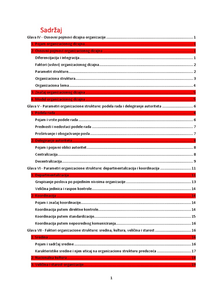Organizacija Preduzeća - Skripta EKOF | PDF