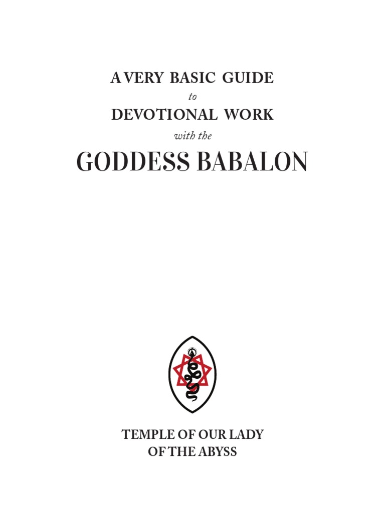 Goddess Babalon: A Very Basic Guide Devotional Work | PDF | Poetry