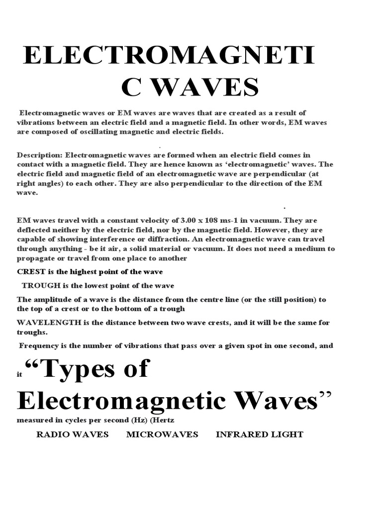 Electromagnetic Waves | PDF