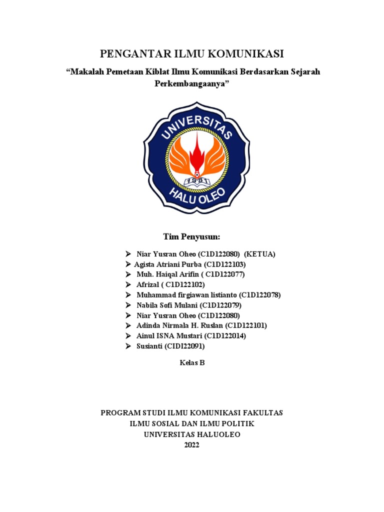 Pengantar Ilmu Komunikasi | PDF | Ilmu Sosial | Sains & Matematika