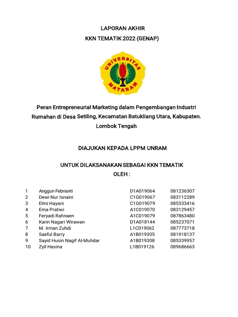 Pemasaran Entrepreneurial di Setiling | PDF