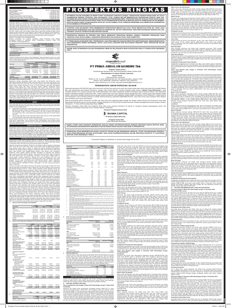 D - MCOL Prospektus Ringkas 2021 | PDF