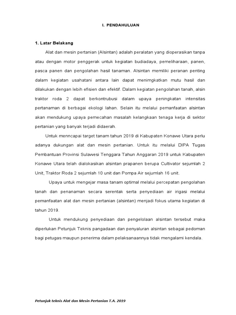 Petunjukteknis Alsintan | PDF