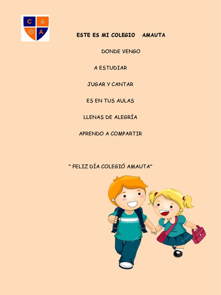Este Es Mi Colegio | PDF | Poesía