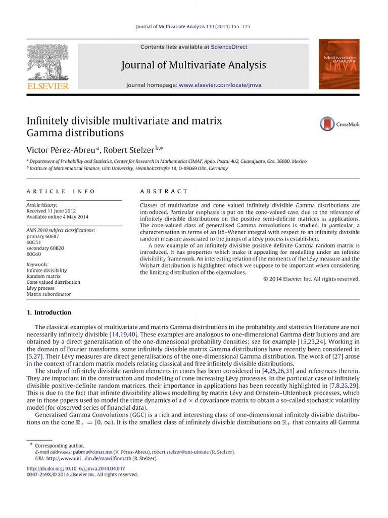 Infinitely Divisible Multivariate And Matrix Gamma Distributions